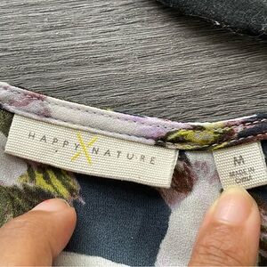 Happy X Nature | Dresses | Happy X Nature Lilacblack Floral Sleeveless ...